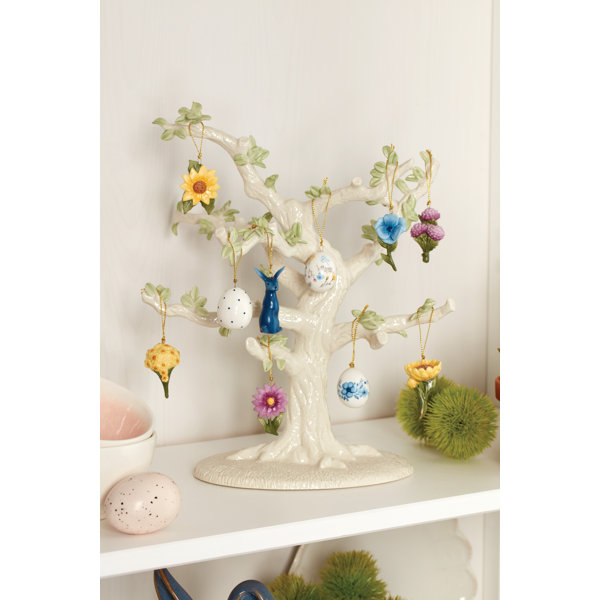 Lenox ORNAMENT TREES Floral Easter 10-Piece Ornament & Tree Set & Reviews | Wayfair